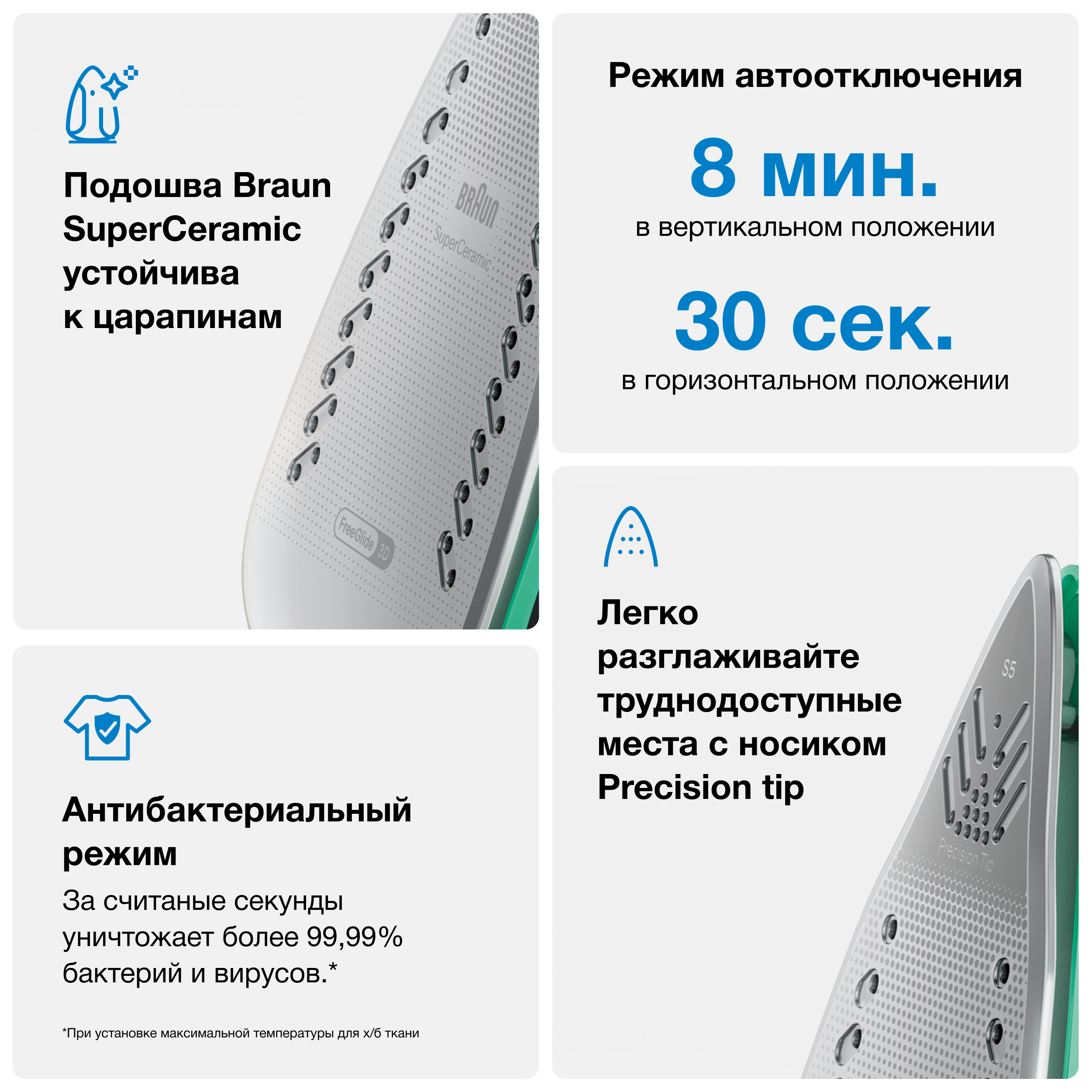 Утюг BRAUN SI5256BL - Купить в официальном интернет-магазине Braun